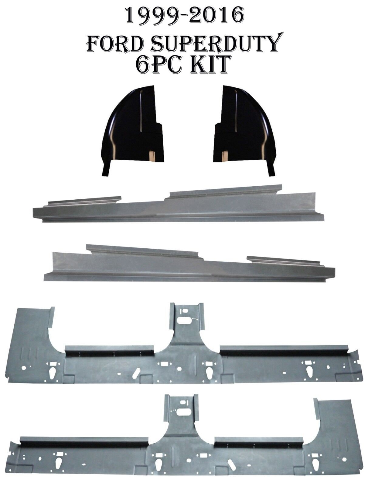 Full Length Inner Outer Rocker Panels Cab Corners Fits 99-18 Ford Super ...