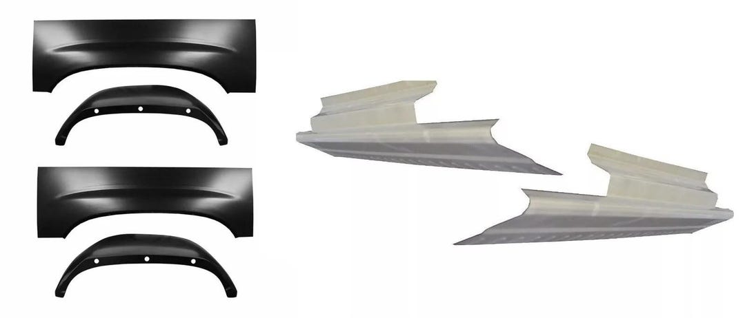 1999-06 Sierra Silverado Inner Outer Wheel Arch Rocker Panel Standard ...