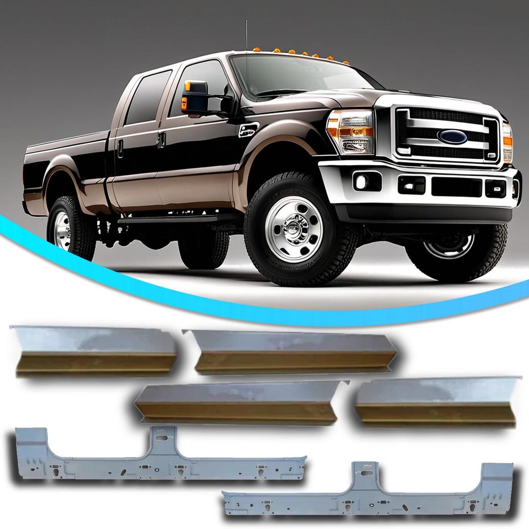 1999-2017 Ford Super Duty Crew Cab 6pc Inner & Outer Rocker Panels F250 ...