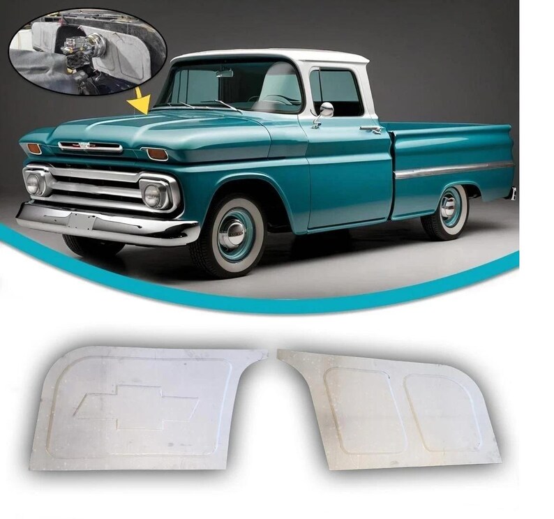 1960-66 Chevy GMC Truck Smooth Firewall Filler Panels W/bowtie Design ...