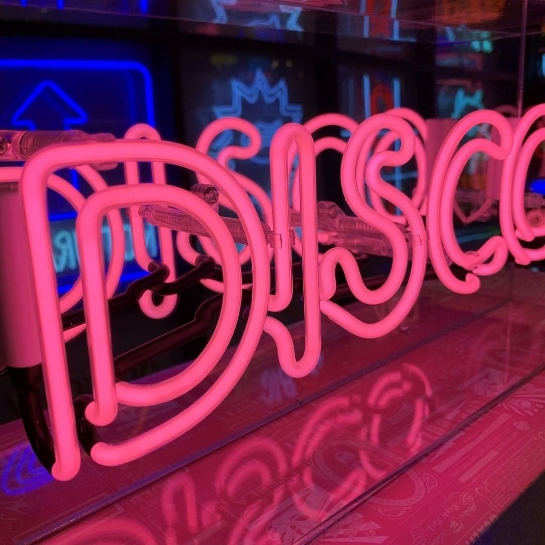 Disco - Acrylic Box Neon Light - Etsy