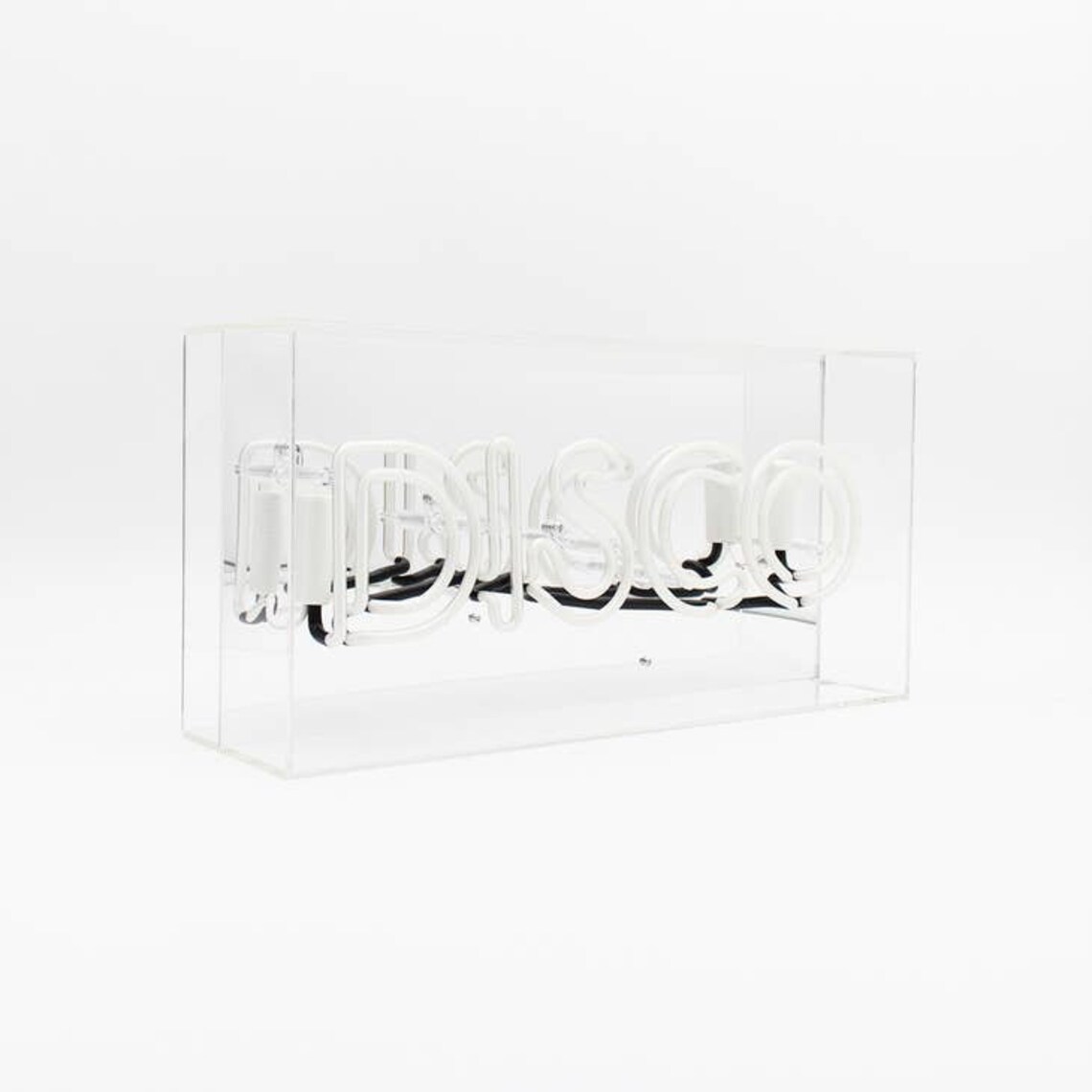 Disco - Acrylic Box Neon Light - Etsy