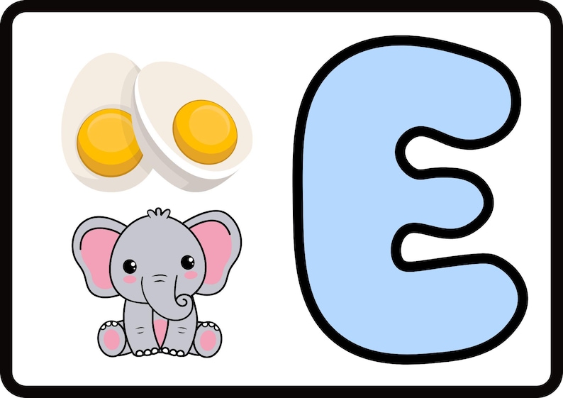 Colorful Alphabet Flashcards - Educational Learning Cards for Kids ...