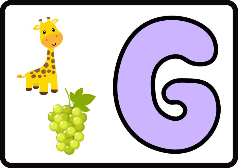 Colorful Alphabet Flashcards - Educational Learning Cards for Kids ...