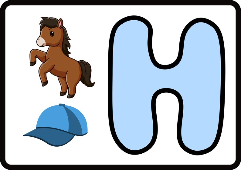 Colorful Alphabet Flashcards - Educational Learning Cards for Kids ...