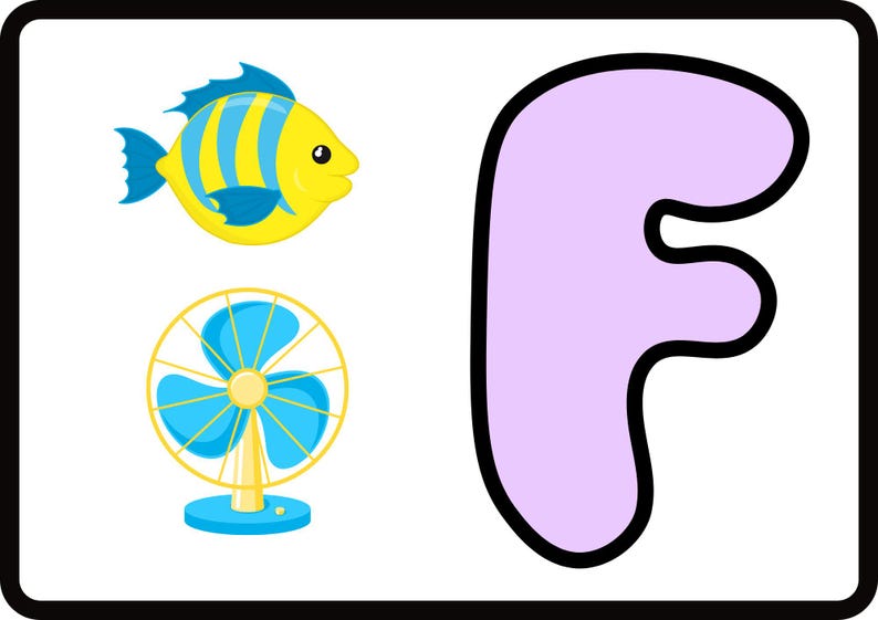 Colorful Alphabet Flashcards - Educational Learning Cards for Kids ...