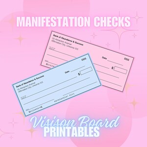 Angel Number 111 Manifestation Checks, Abundance Vision Board ...