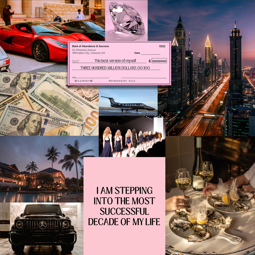 Angel Number 111 Manifestation Checks, Abundance Vision Board ...