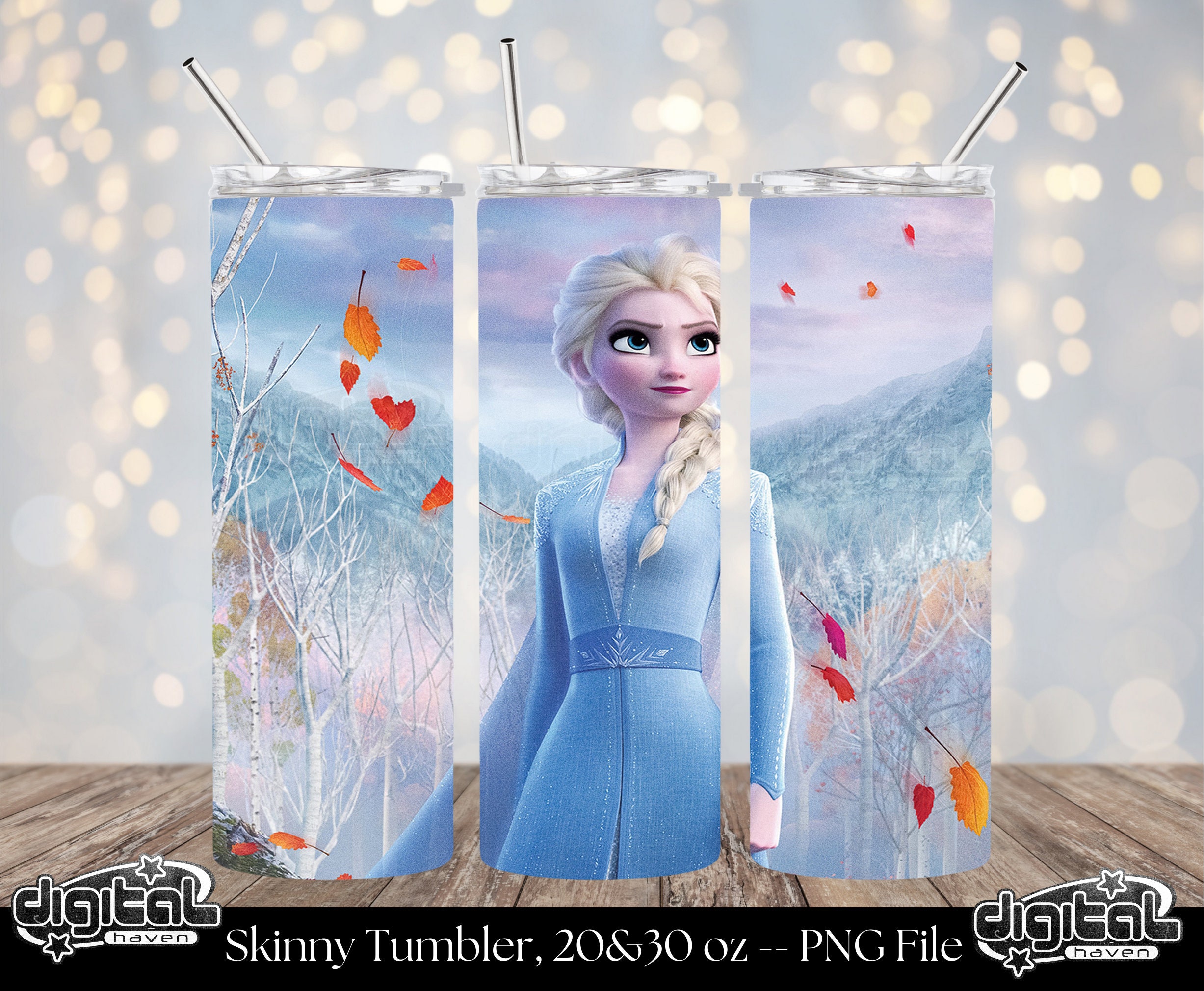 Elsa Frozenelsa Frozen Tumbler Wrapelsa Frozen Sublimation Wrapfrozen ...