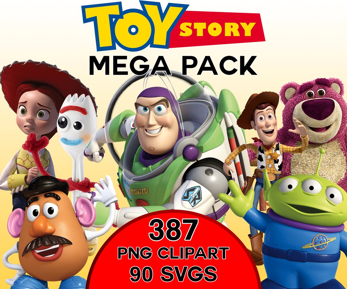 Toy Story Mega Bundle SVGPNG Woody Buzz Lightyear Bullseye - Etsy