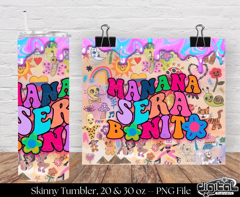 Karol New Album Cover Mañana Será Bonito 20oz Sublimation Tumbler Wrap ...