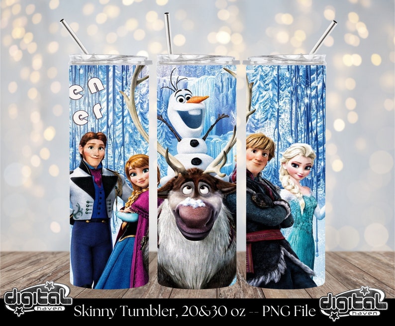 Elsa Frozenelsa Frozen Tumbler Wrapelsa Frozen Sublimation Wrapfrozen ...