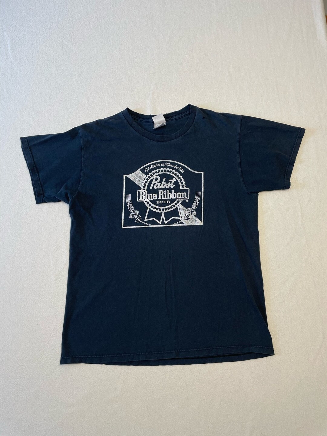 Vintage Pabst Blue Ribbon PBR Shirt Large - Etsy