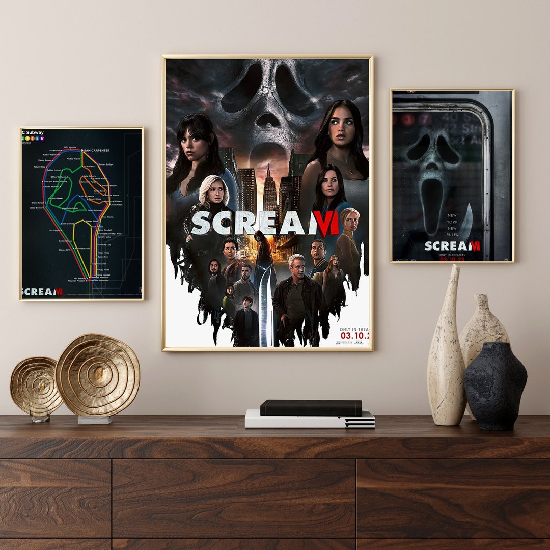 Scream 6 Poster High Resolution Scream 6 Wall Art 3 Different - Etsy