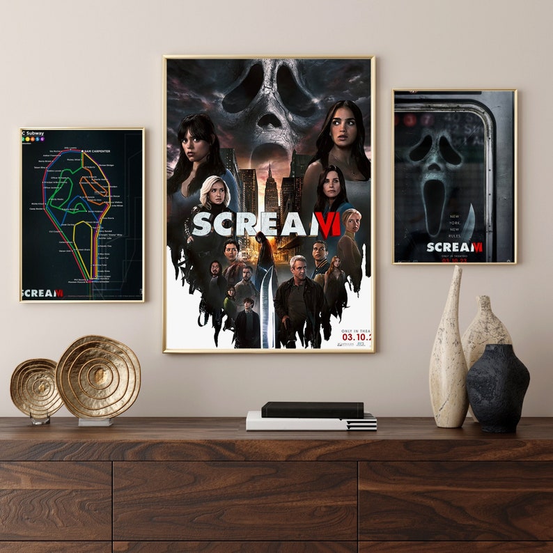 Scream 6 Poster High Resolution Scream 6 Wall Art 3 Different - Etsy