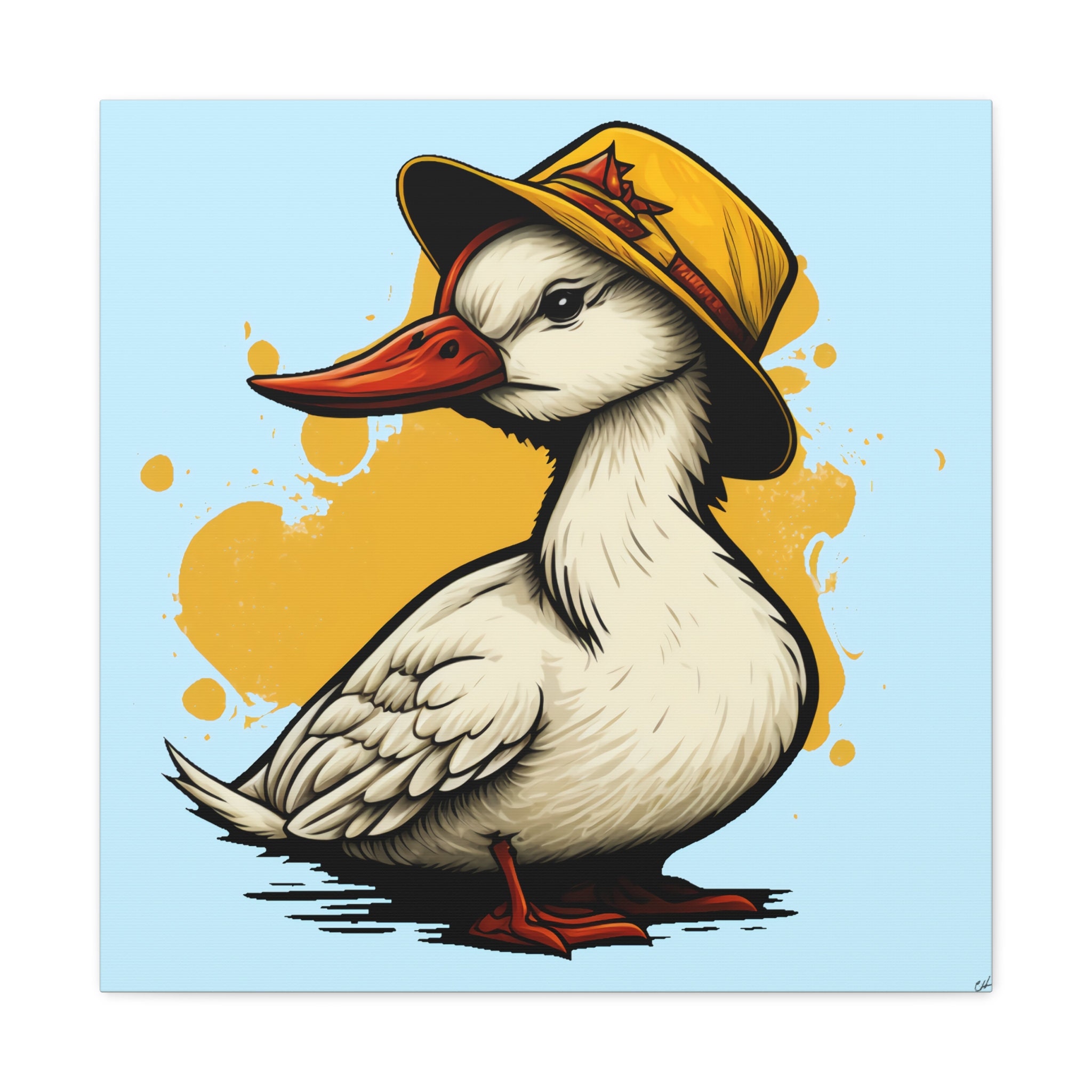 Original Art Official duckhat Canvas Print - Etsy
