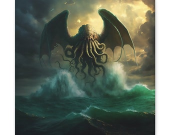 Arkham call of Cthulhu Travel Poster, Physical Poster, HP Lovecraft ...