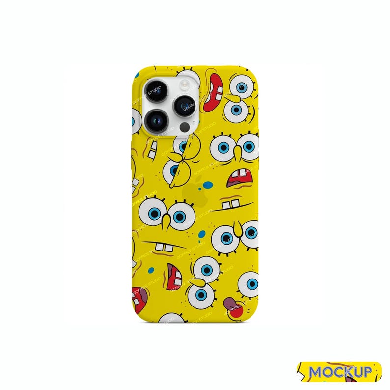 Spongebob Digital Print Cartoon Yellow Comic Funny Kids Fabric Pattern ...