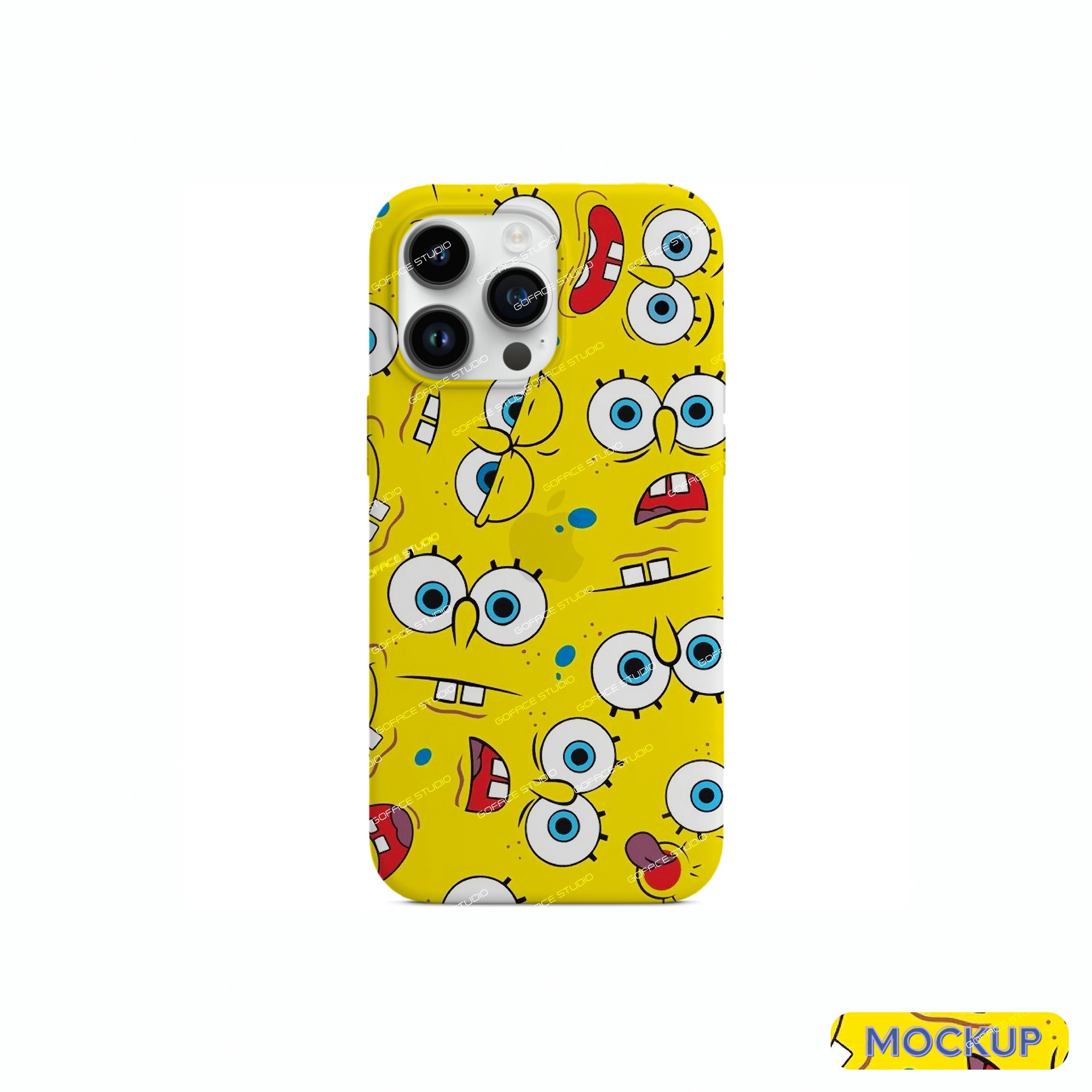 Spongebob Digital Print Cartoon Yellow Comic Funny Kids Fabric Pattern ...
