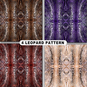 Leopard Animal Skin Fur Digital Pattern Seamless Abstract Leather ...