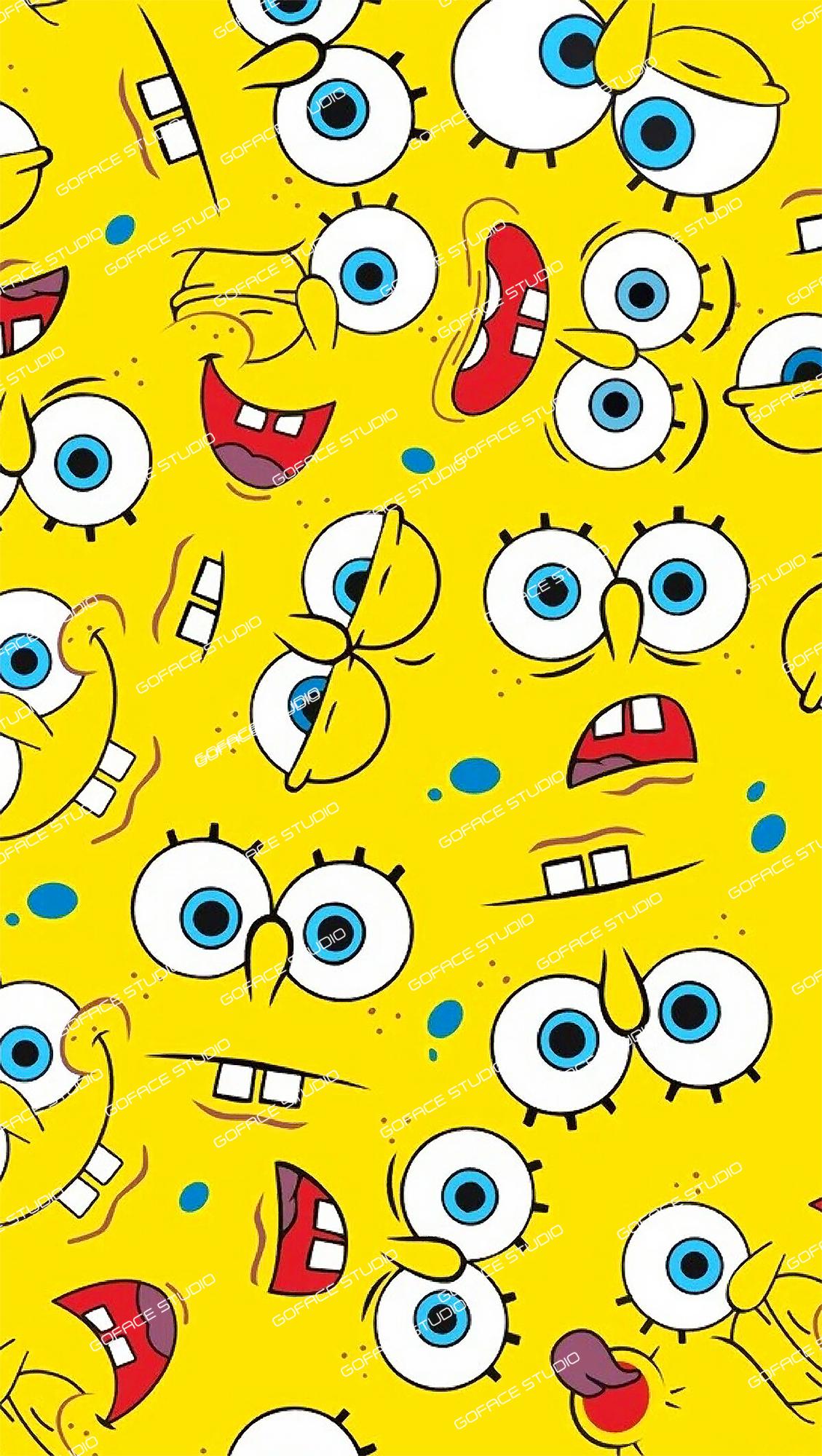 Spongebob Digital Print Cartoon Yellow Comic Funny Kids Fabric Pattern ...