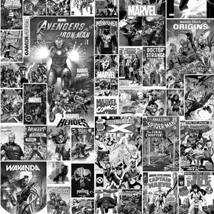 Marvel Comics Book Avengers Iron Man Spider Man She Hulk Cartoon Hero ...