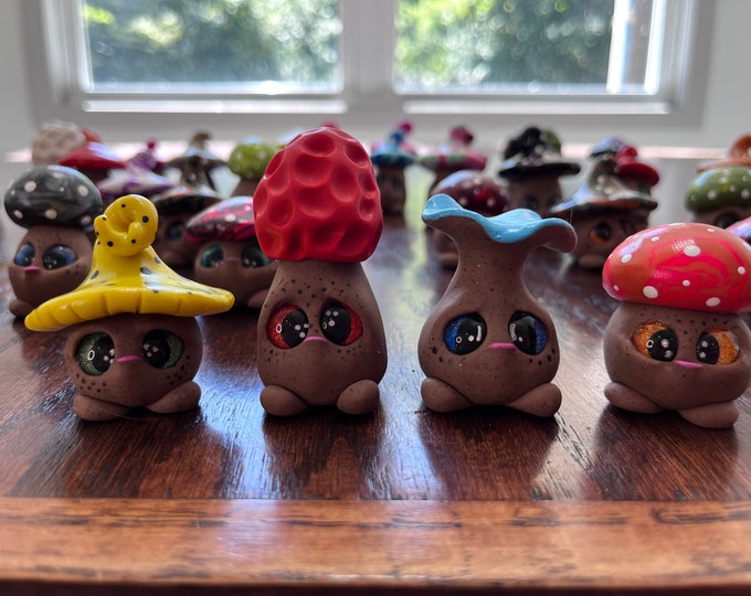 Mystery Mini Mushy - One Clay Mushroom - Etsy