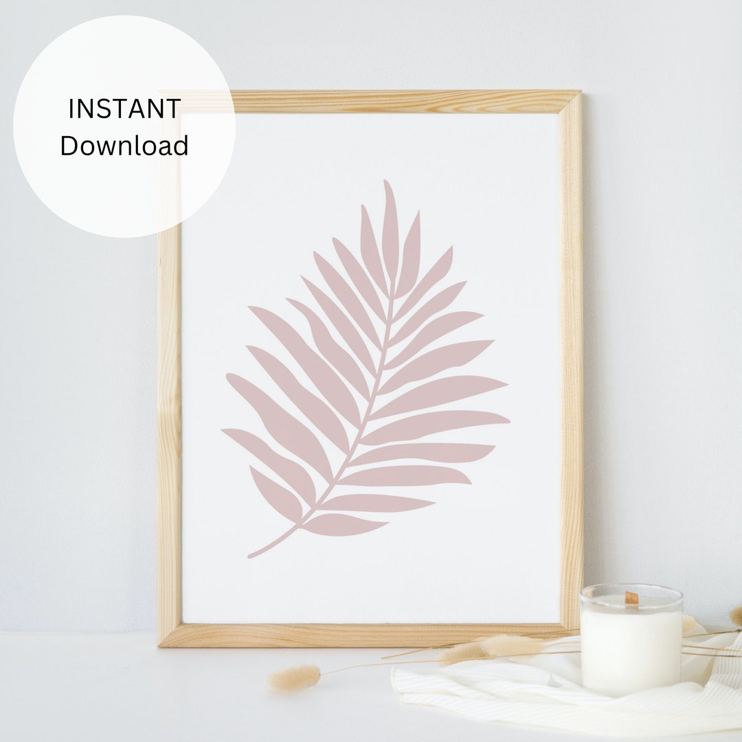 Boho Decor Boho Floral Print Printable Minimalist Wall Art Print ...