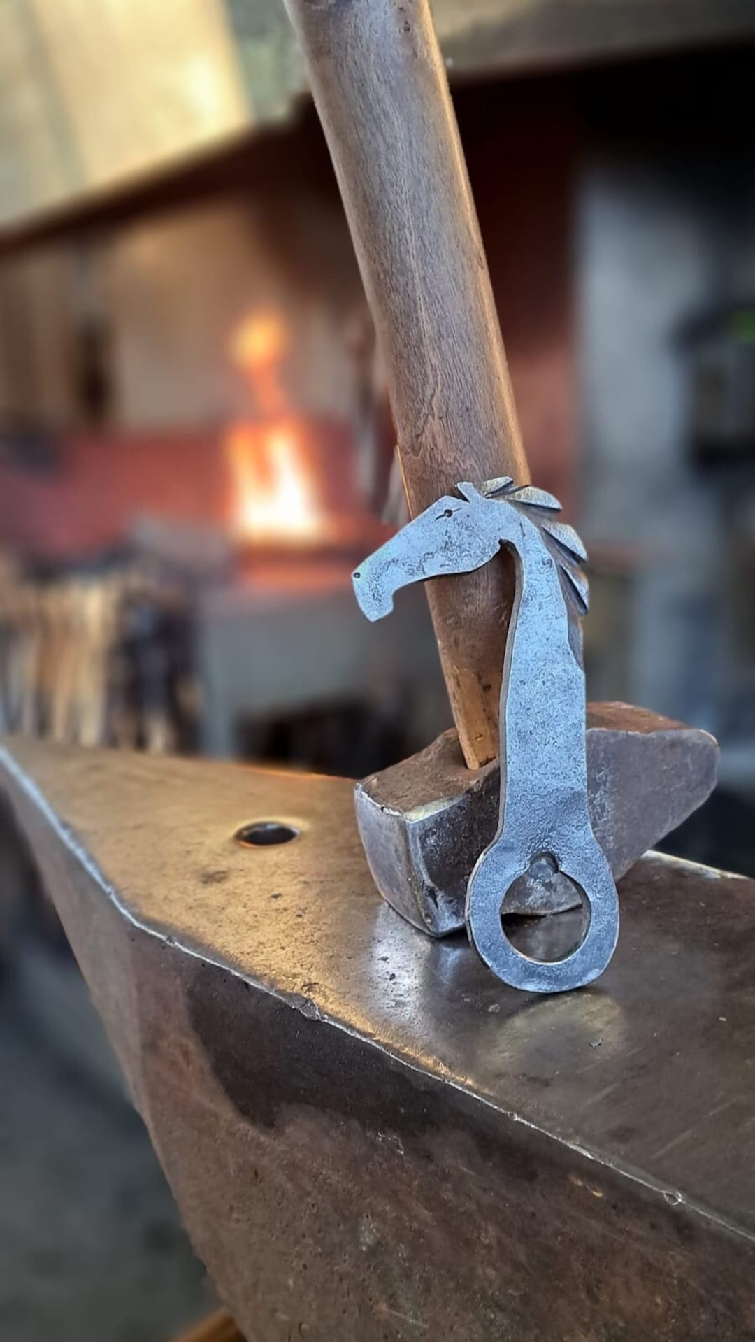 Blacksmith Made Bottle Opener, Hand Forged Church Key, Iron Can Opener ...