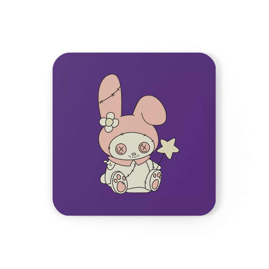 My Melody HK Cork Back Coaster - Etsy