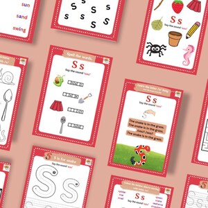 Jolly Phonics Letter S Workbook | Letter S Worksheets | Montessori ...