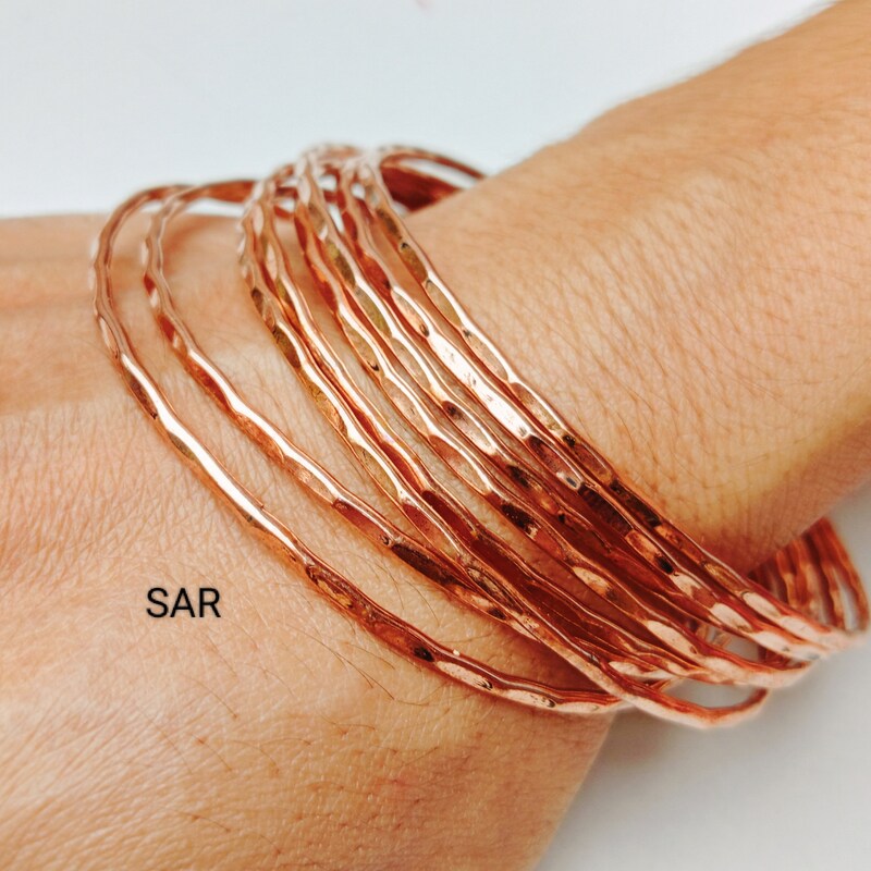 Copper Bangles - Etsy