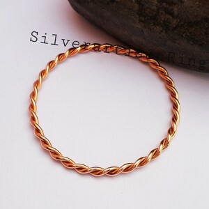 Pure Copper Bangle ,tensor Ring Bracelet ,pure Copper Stacking Bangle, Handmade Copper Jewelry ...