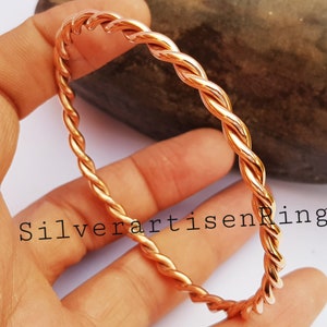 Pure Copper Bangle ,tensor Ring Bracelet ,pure Copper Stacking Bangle, Handmade Copper Jewelry ...