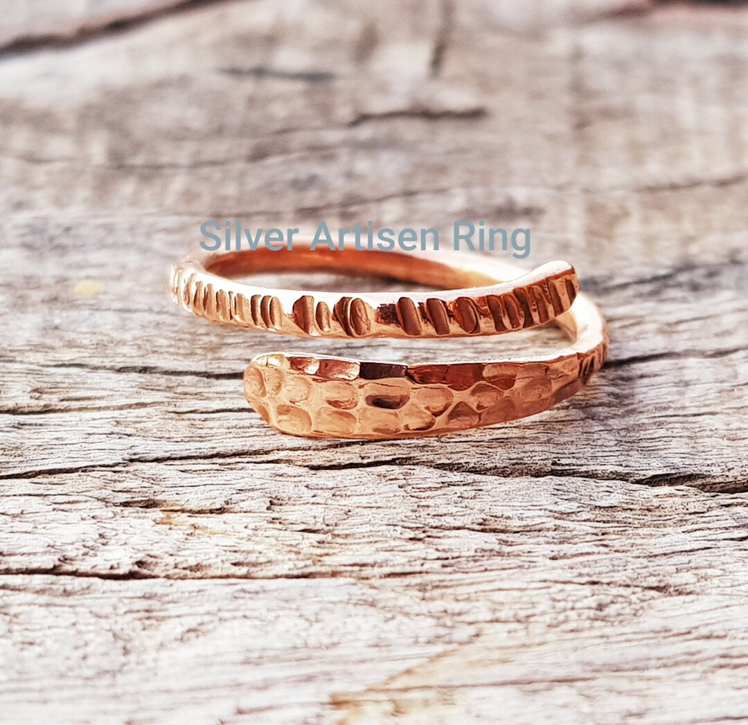 Copper Ring Copper Wrap Ring Adjustable Copper Ring Arthritis Ring ...
