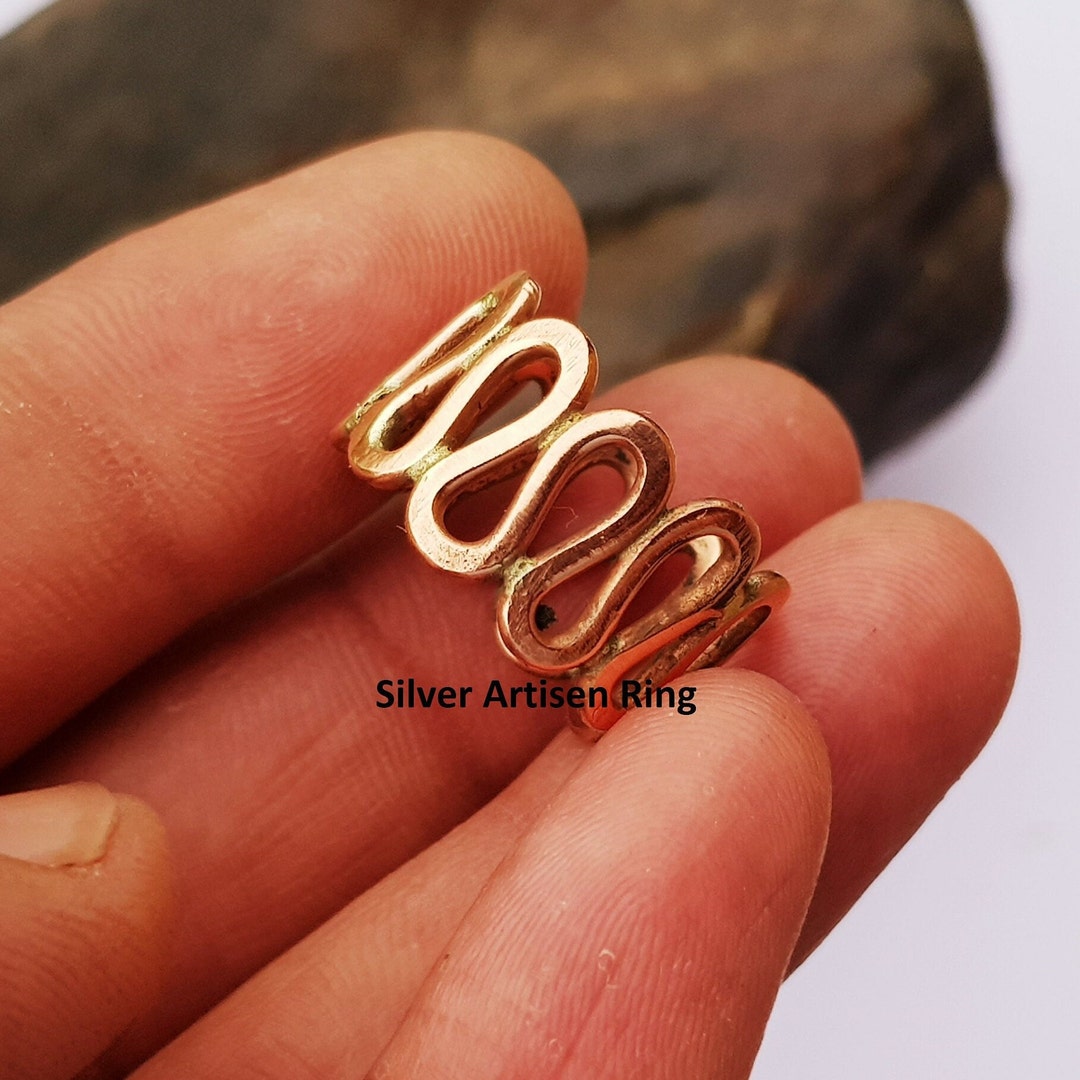 Pure Copper Crown Ring Copper Toe Ring Adjustable Crown Toe Ring in ...