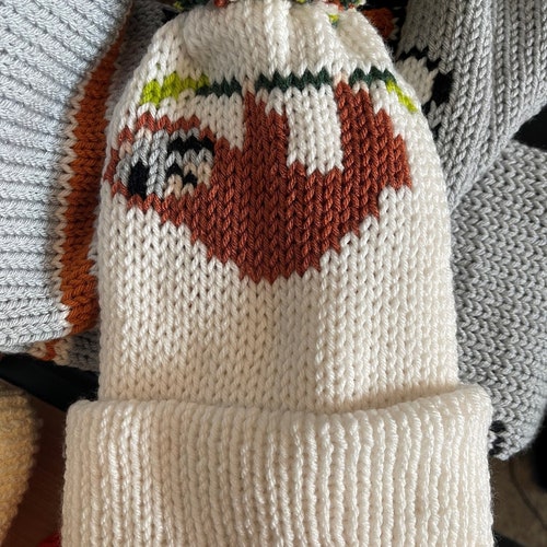 PDF DIGITAL PATTERN Sloth Hat Addi King Knitting Machine/ - Etsy