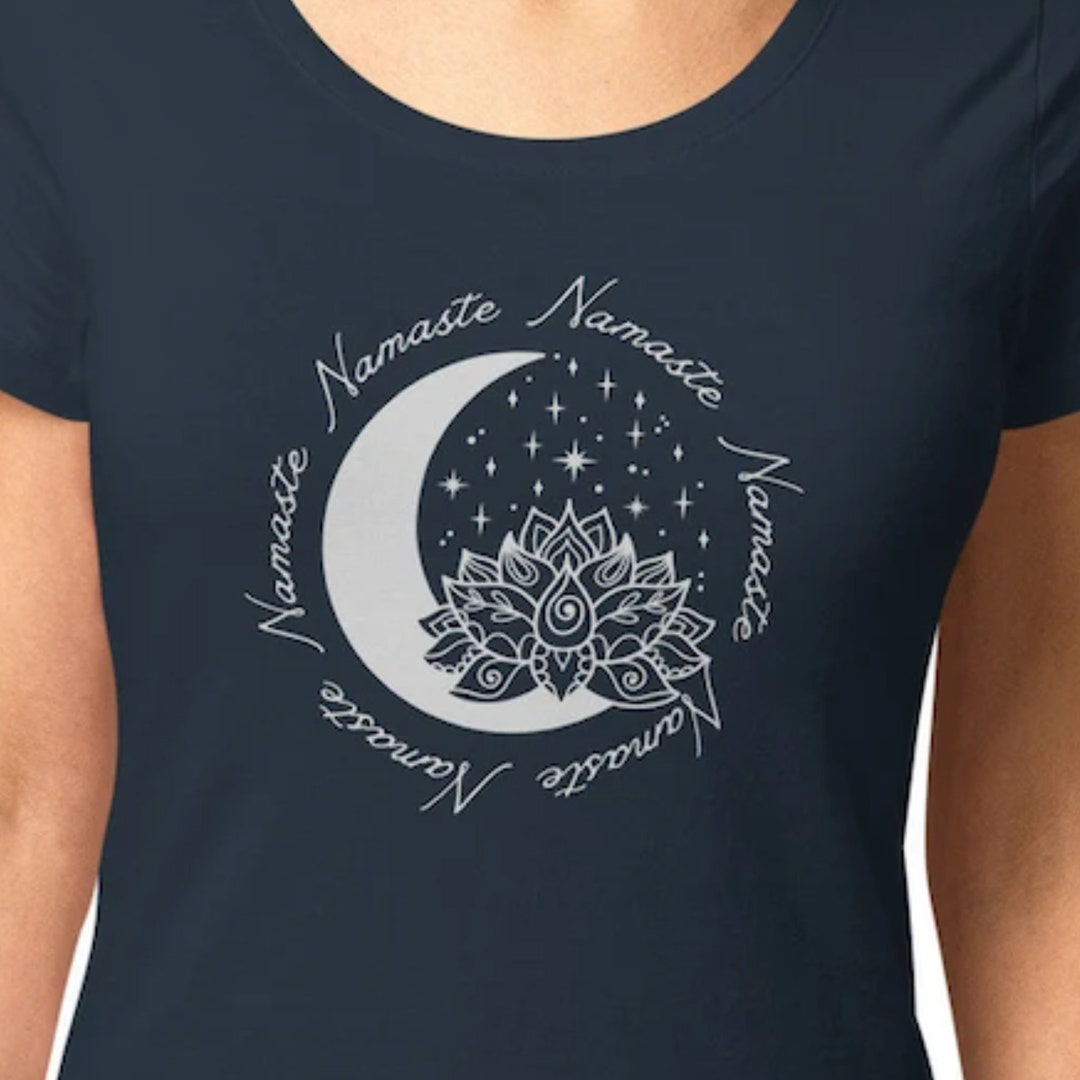 Women’s 100% Organic Namaste T-shirt, Eco-friendly Clothing for Girls ...