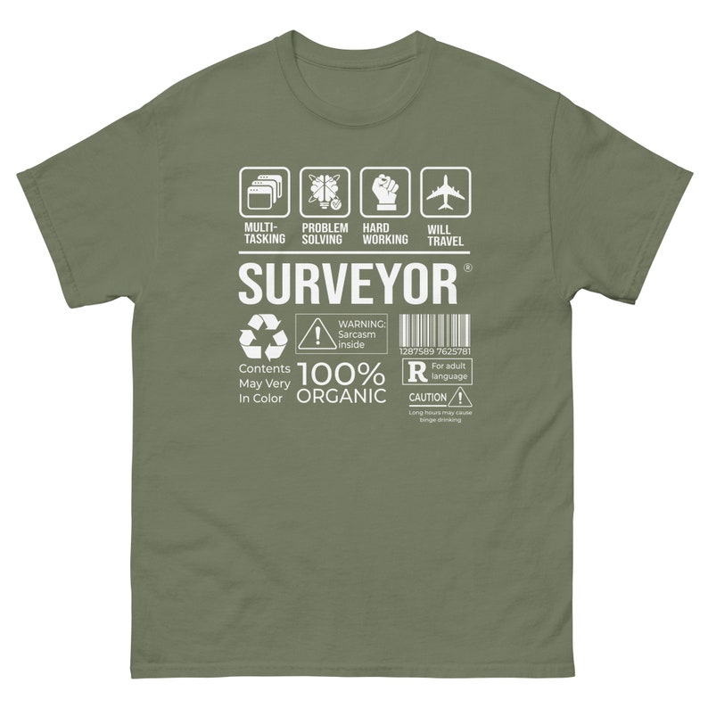 Surveyor Label Shirt | Land Surveying Shirt | Analyst Shirt | Measurer ...