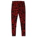 Red and Black Leopard Leggings, Leopard Print Workout Clothes, Animal ...