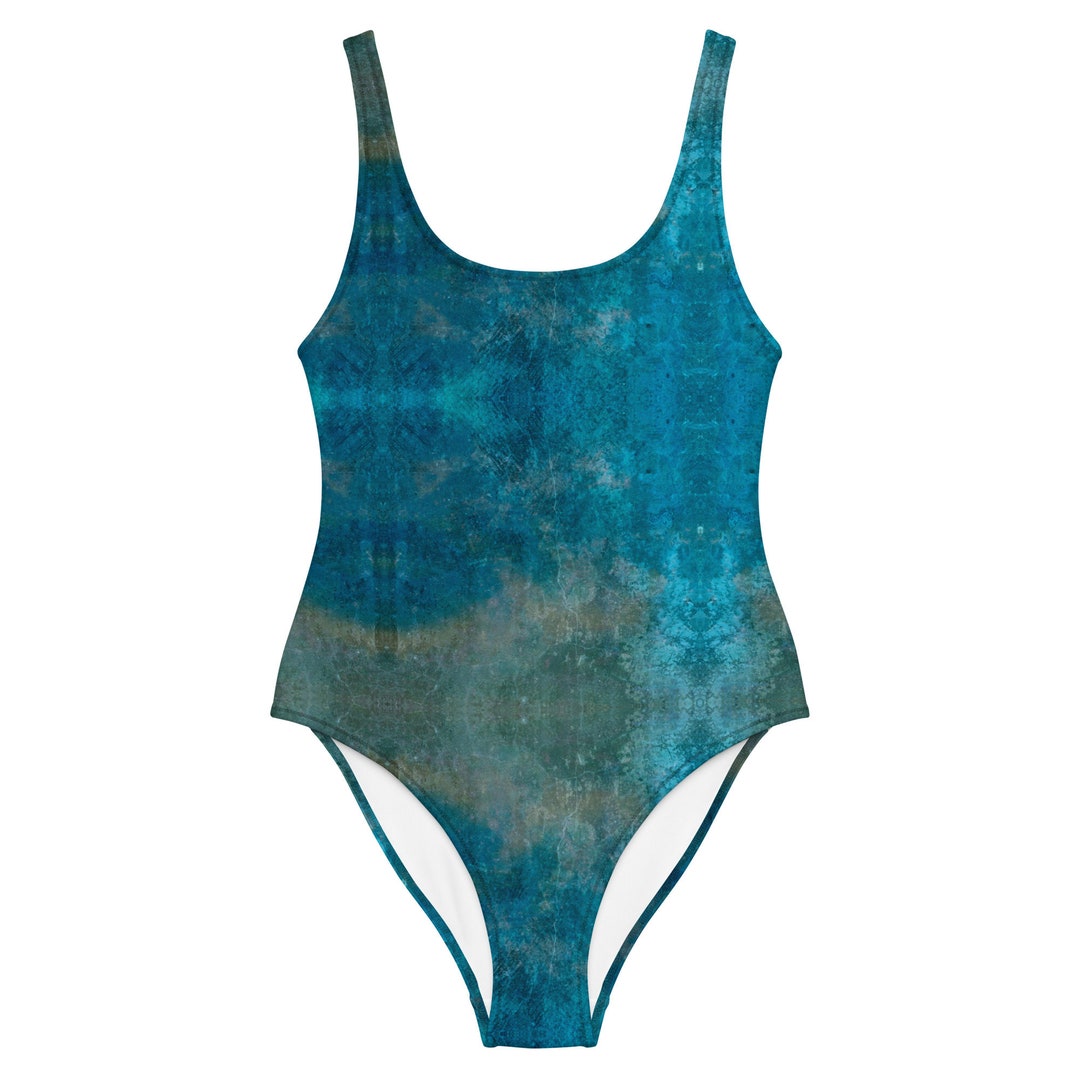 Blue Aqua One-piece Swimsuit | Women's Swimwear - Etsy