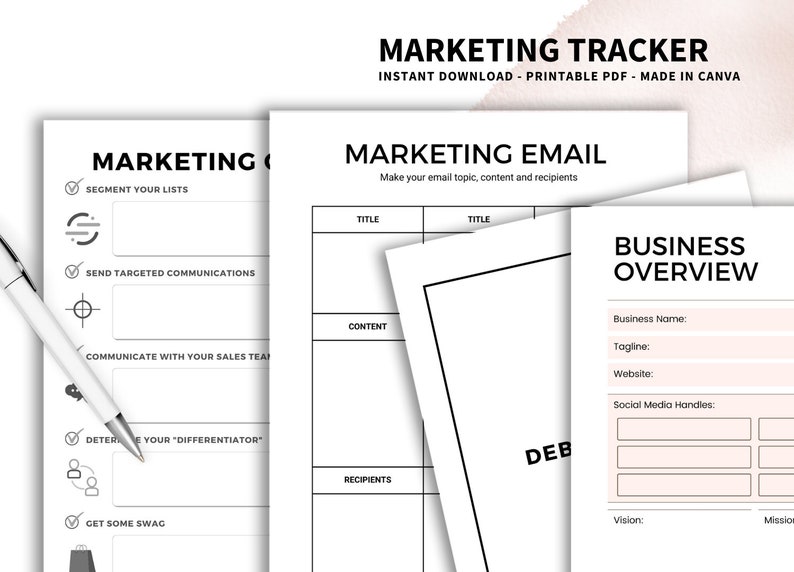 Business Start up Essential Tracker | Business Tracker Printable ...