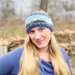 Mountain Headband Knitting PATTERN - Etsy