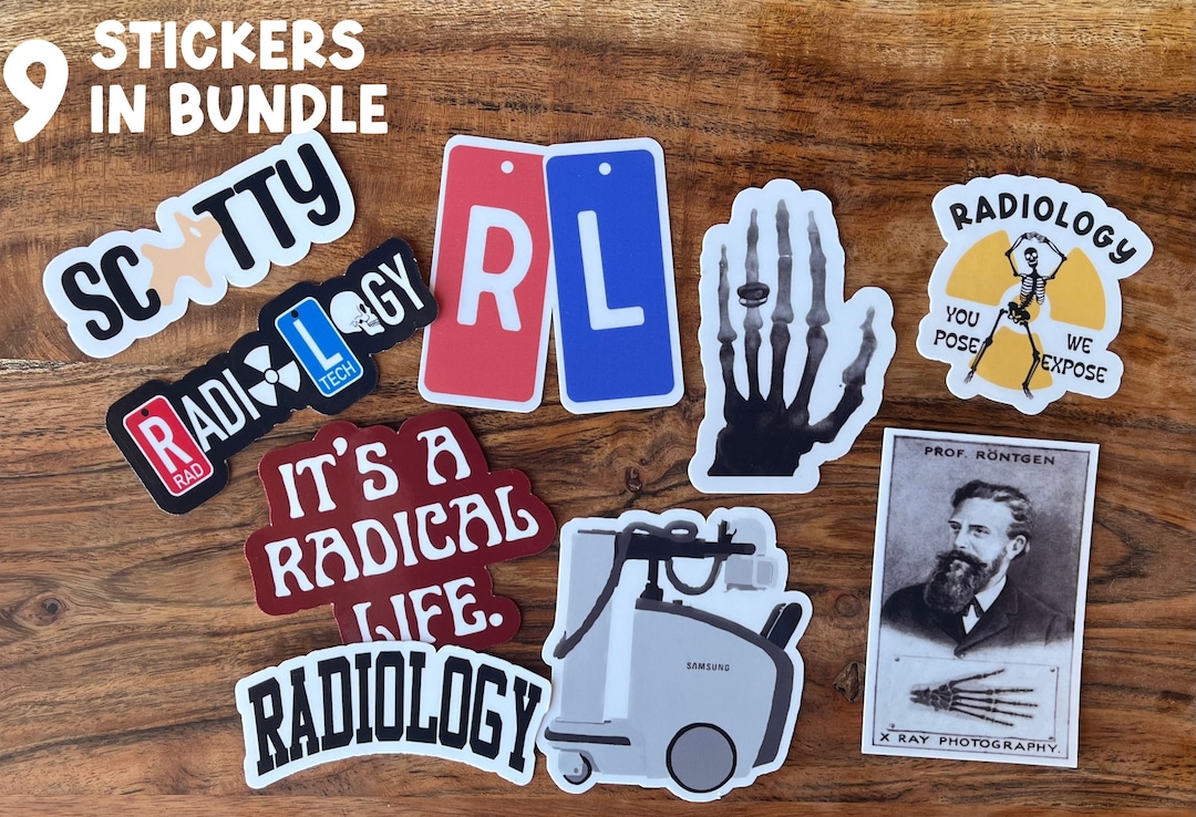 Radiology Bundle Sticker Pack, Xray Sticker, Sticker, CT Sticker ...