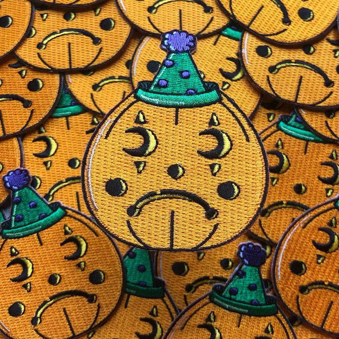 Sad Clown Jack-o’-lantern Iron on Patch Halloween - Etsy