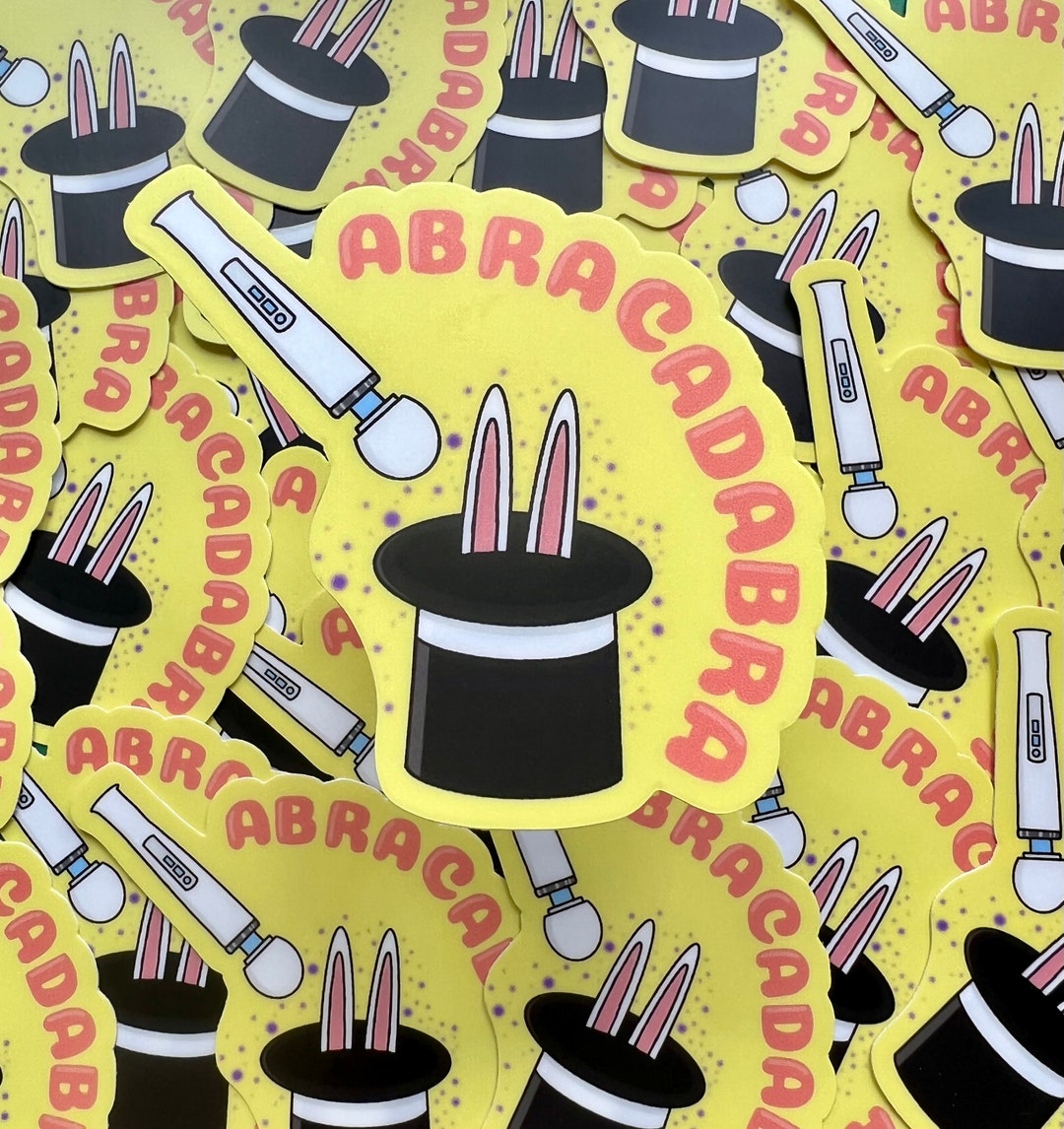 Magic Wand Vibrator Sticker - Etsy