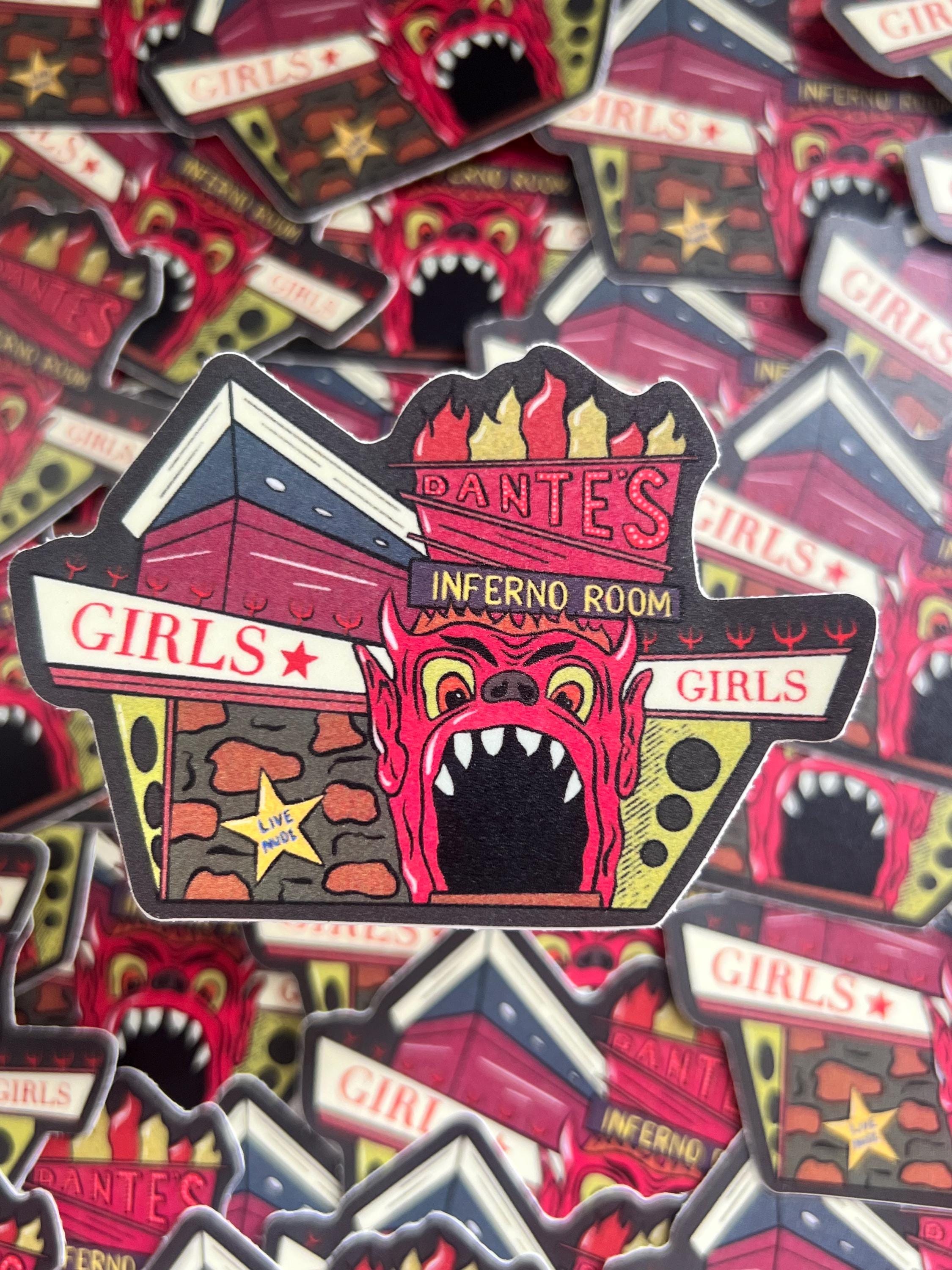 Beetlejuice Dante’s Inferno Room Vinyl Sticker - Etsy
