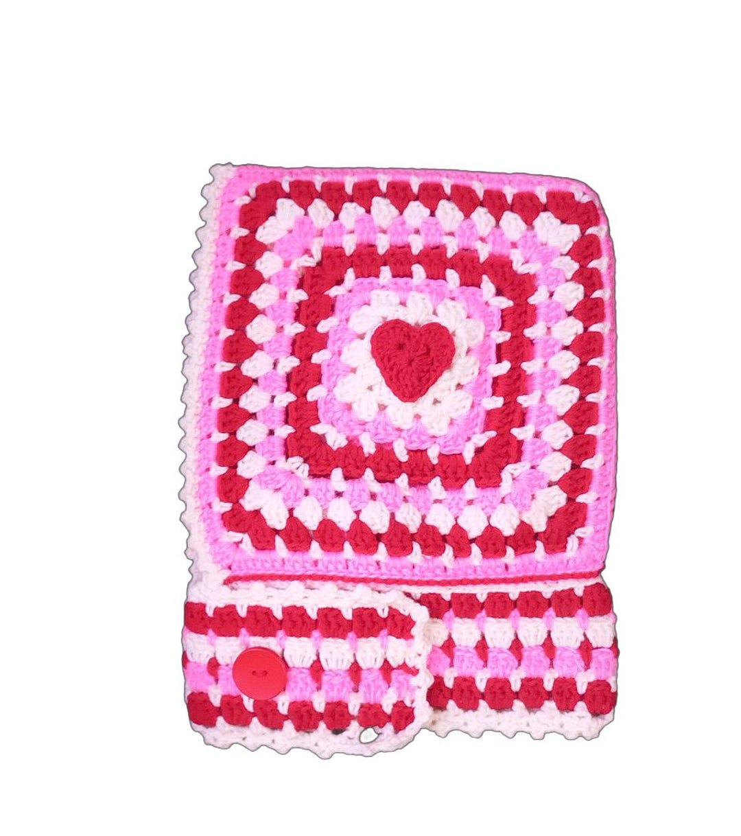 Crochet Heart Balaclava, Crochet Red White Pink Hood Hat, Valentine's ...