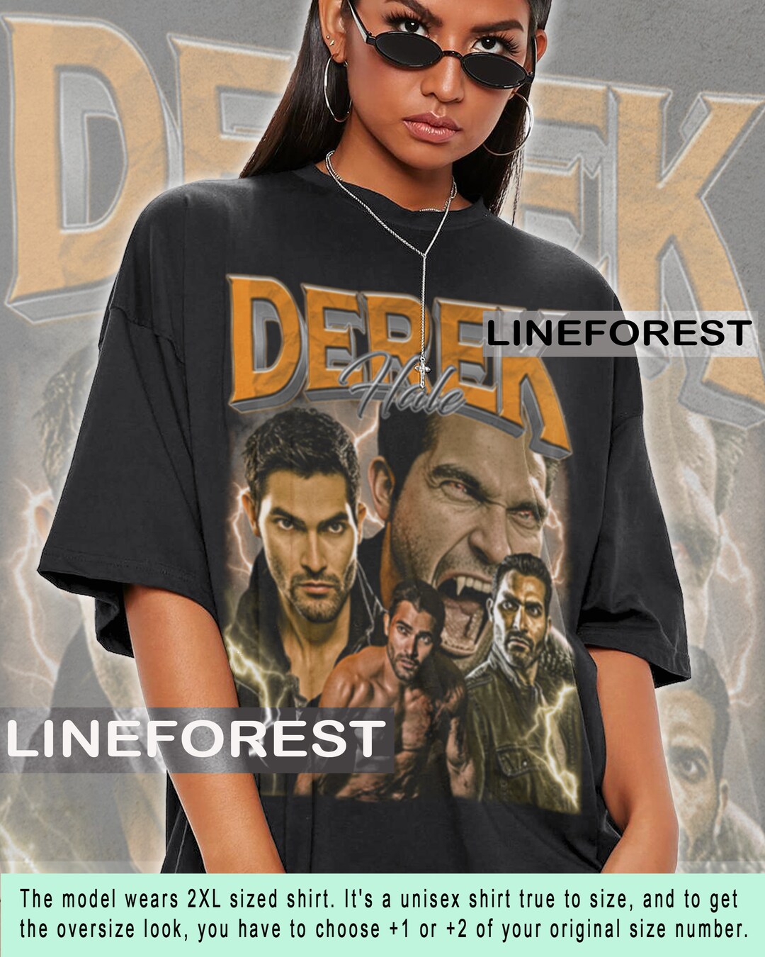 Limited Derek Hale Shirt Actress Television Series Vintage - Etsy