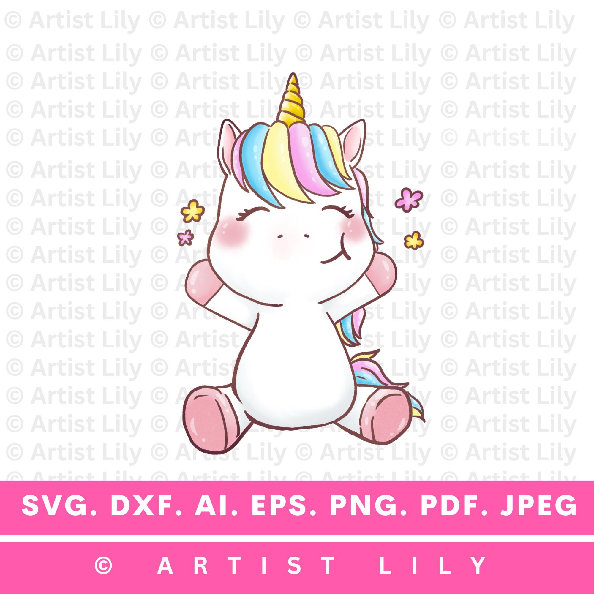 Unicorn Svg File, Cut Unicorn Svg, Pretty Unicorn Svg, Magical Unicorn ...